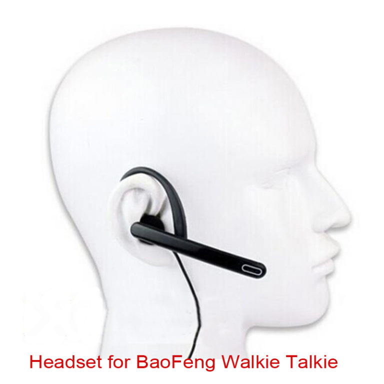 New Ear Rod Headphones Big PTT Earpiece Mic Tactical Earphone For ...