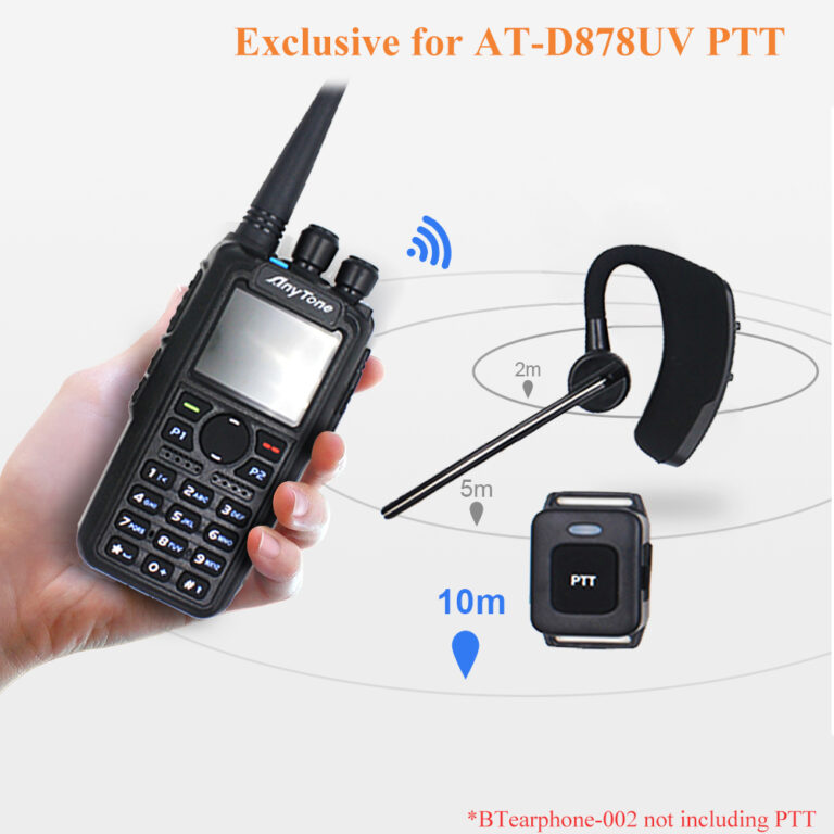 Universal Wireless Walkie Talkie K-head Bluetooth PTT Headset