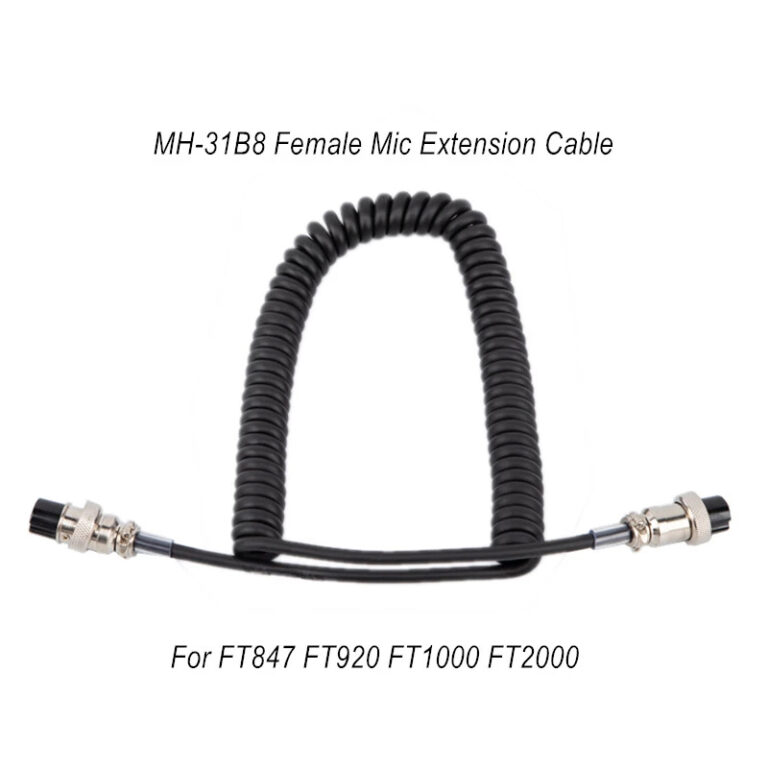 8-pin Mic Cable Extension Female to Female For Yaesu FT-847 FT-920 FT ...