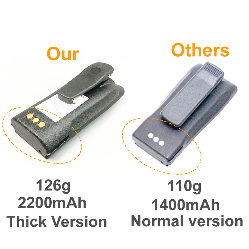 Motorola DEP450 CP180 CP200XLS CP200D CP380 High Capacity Spare Battery ...