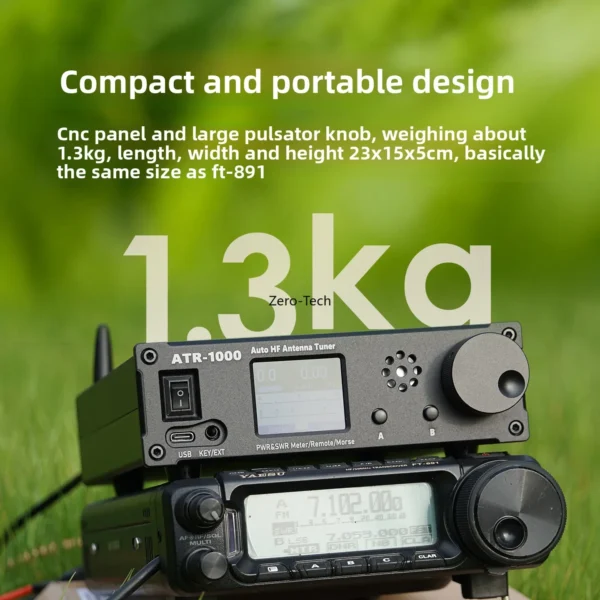 ATR-1000 1000W Automatic Antenna Tuner for Yaesu, ICOM, & Kenwood HF ...